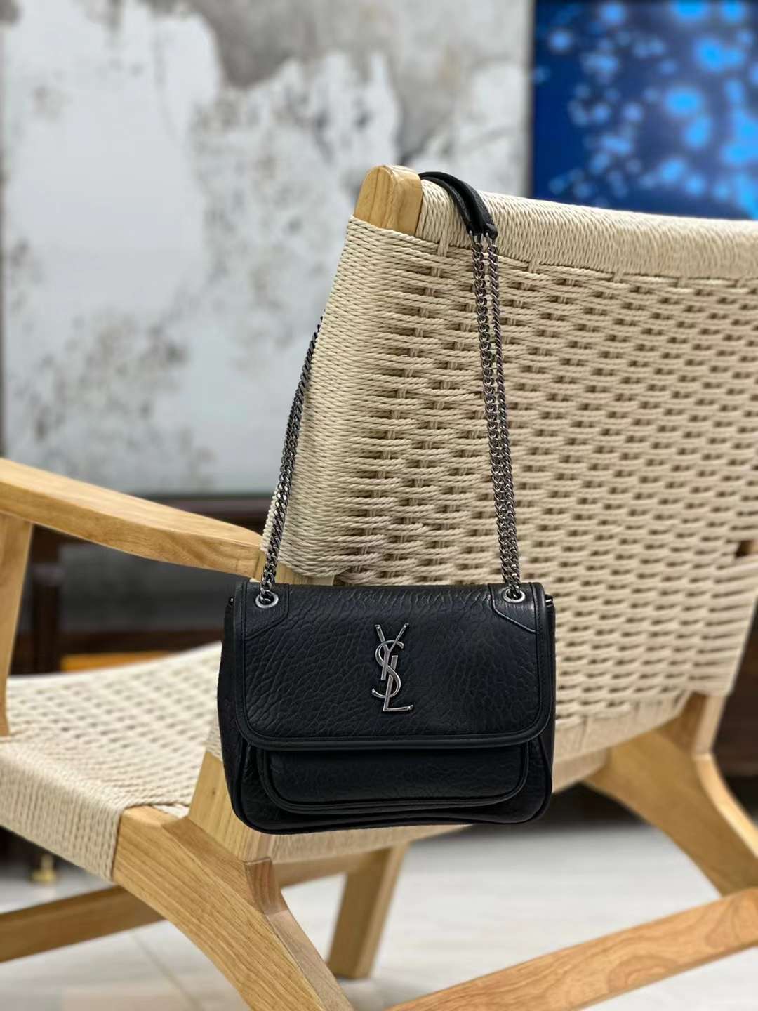YSL Niki Baby Grained Lambskin - Kaia Brand